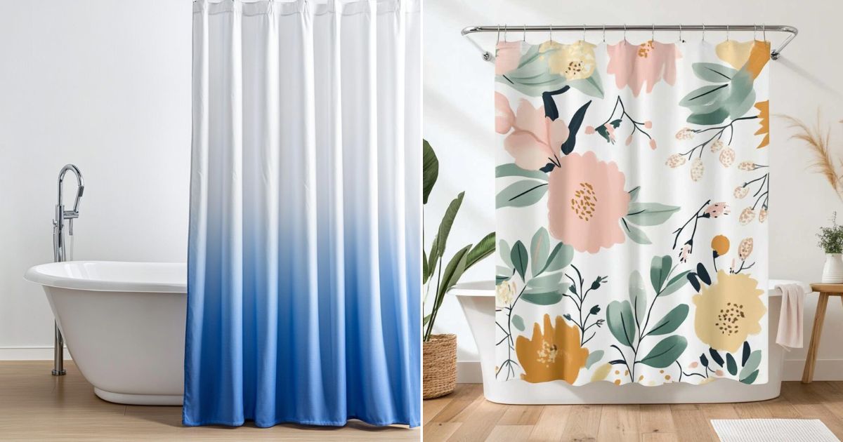20 Small Bathroom Shower Curtain Ideas That Maximize Space