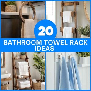 20 Best Bathroom Towel Rack Ideas to Organize Your Space