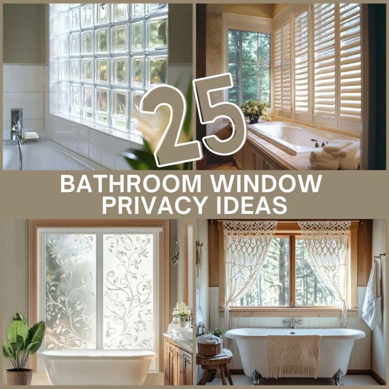 25 Bathroom Window Privacy Ideas That Are Stylish & Practical