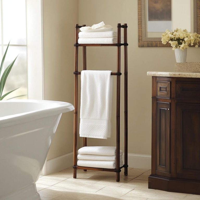 20 Best Bathroom Towel Rack Ideas to Organize Your Space