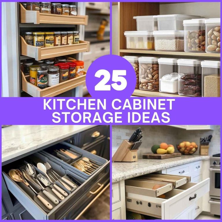 25 Clever Kitchen Cabinet Storage Ideas to Maximize Space