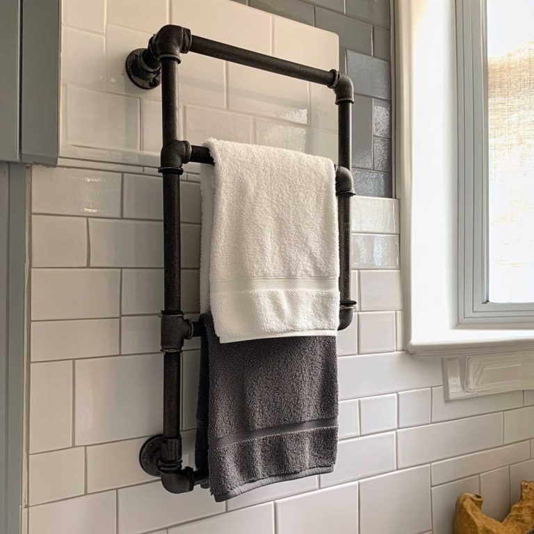 20 Best Bathroom Towel Rack Ideas to Organize Your Space