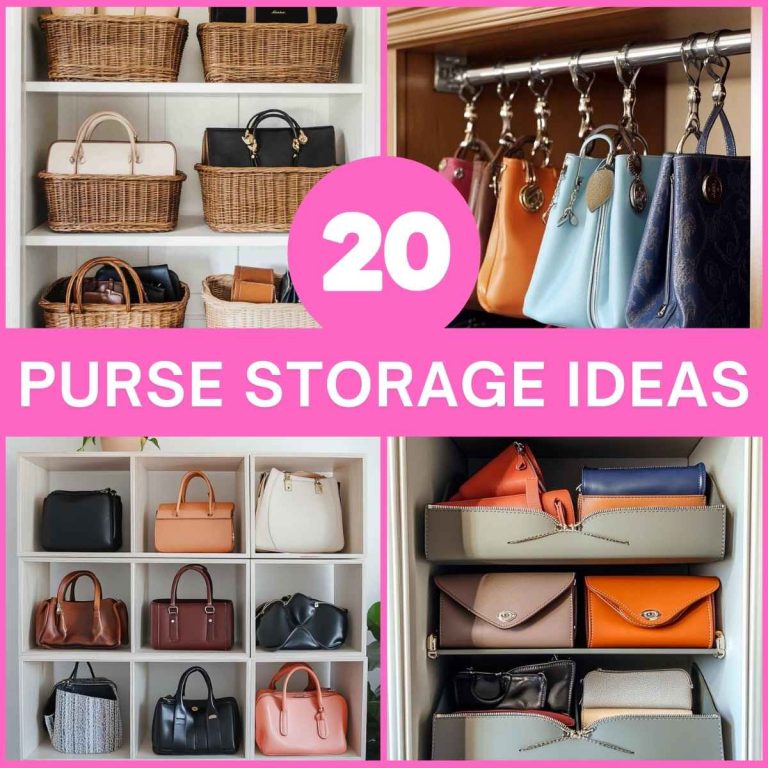 20 Easy Purse Storage Ideas to Keep Your Bags Organized!
