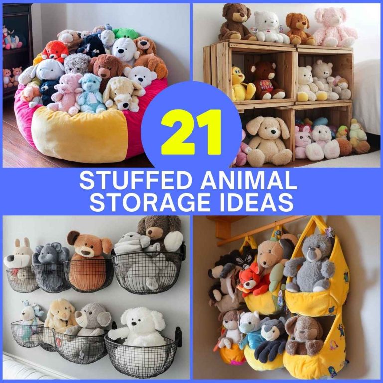 21 Simple Stuffed Animal Storage Ideas That Kids Will Love