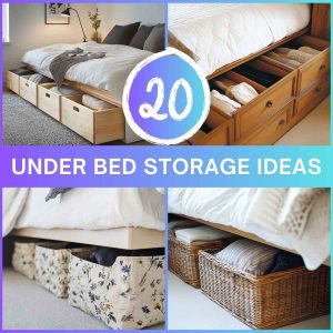 20 Brilliant Under Bed Storage Ideas to Help You Stay Organized