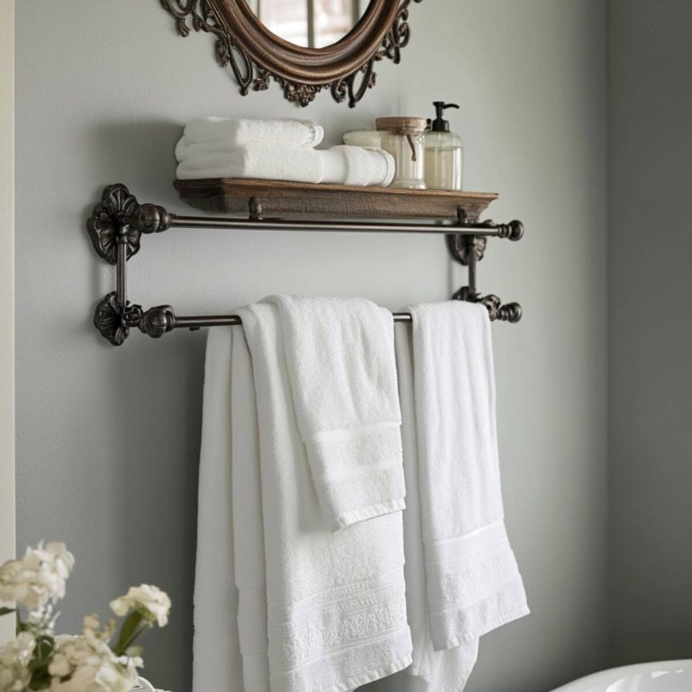 20 Best Bathroom Towel Rack Ideas to Organize Your Space