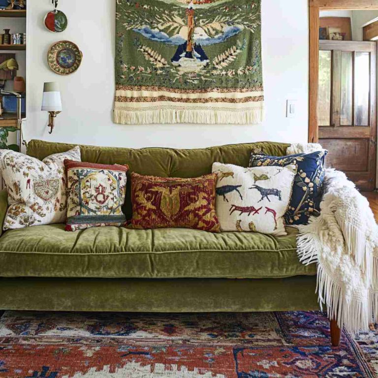 21 Gorgeous Green Couch Living Room Ideas You’ll Love