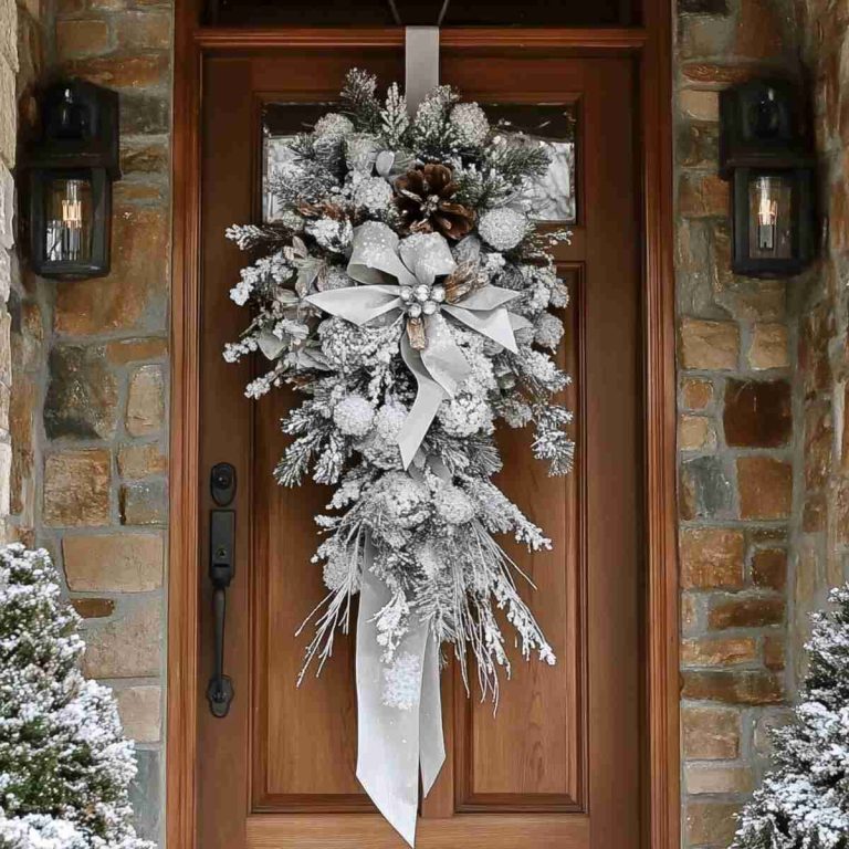 23 Christmas Swags for Front Door Ideas