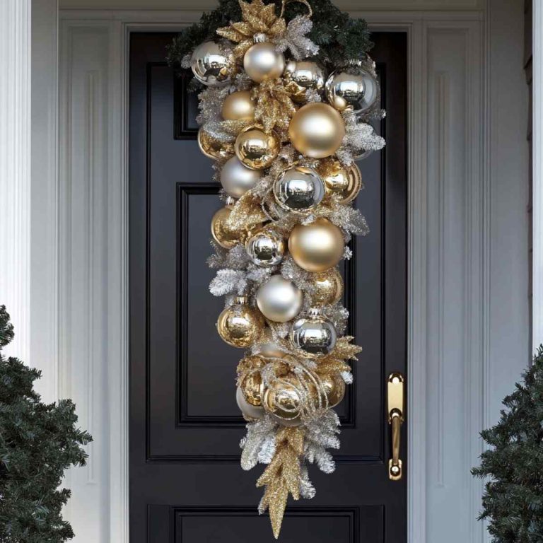 23 Christmas Swags for Front Door Ideas
