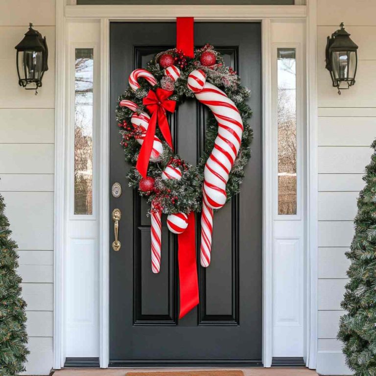 23 Christmas Swags for Front Door Ideas