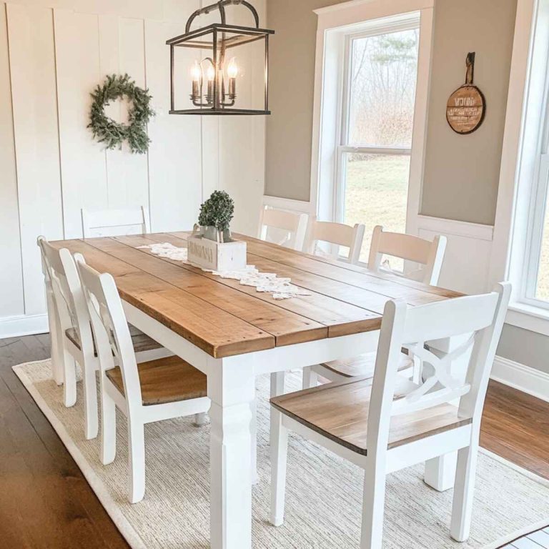 20 Must-Try Farmhouse Dining Room Table Ideas