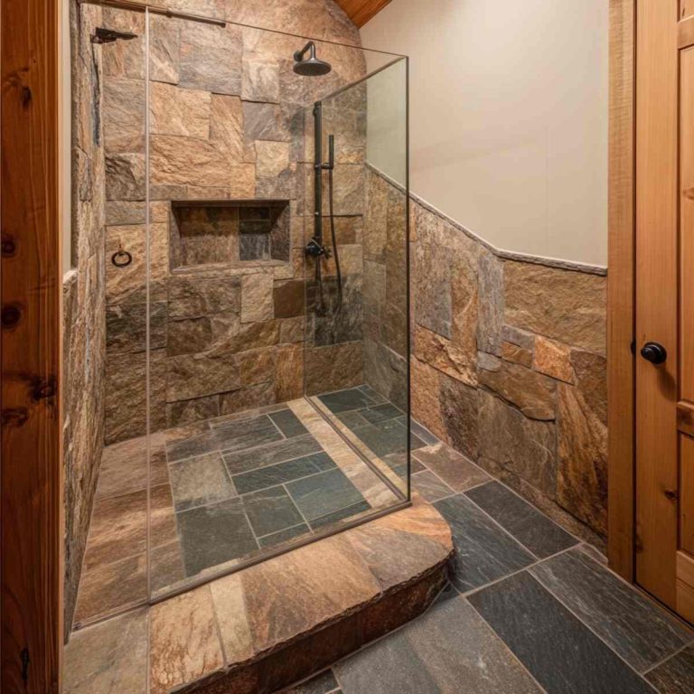 23 Rustic Walk In Shower Ideas for a Stylish Bathroom Makeover