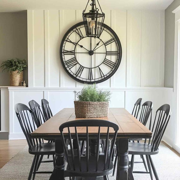 23 Simple and Stylish Farmhouse Dining Room Decor Ideas