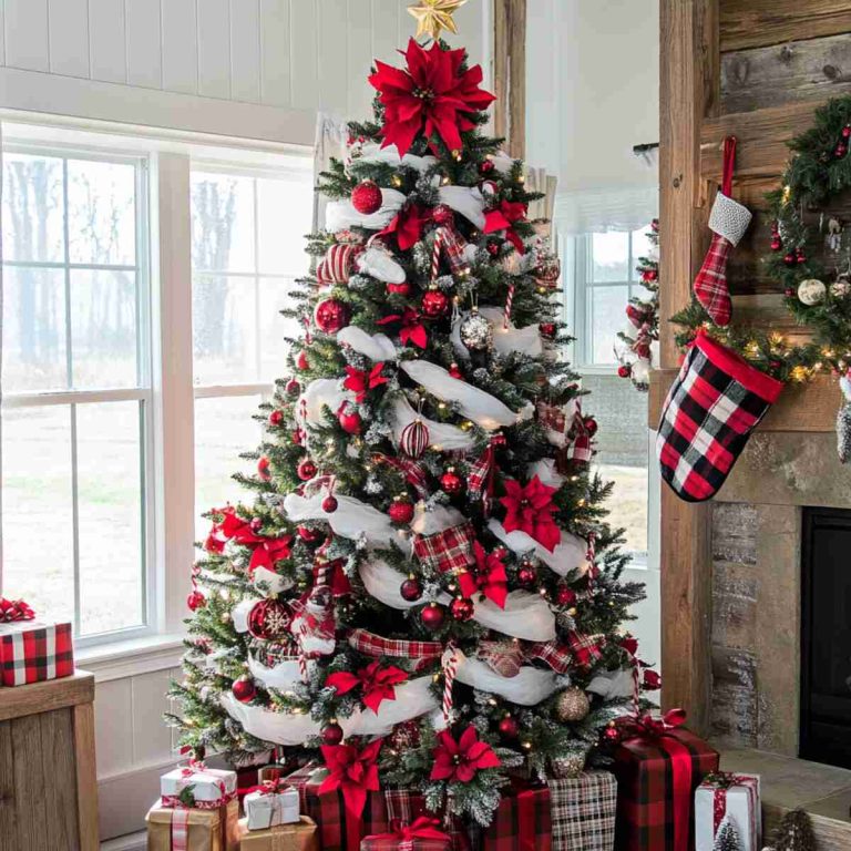 21 Unique Tree Ribbon Decorating Ideas to Dress Up Your Christmas Tree