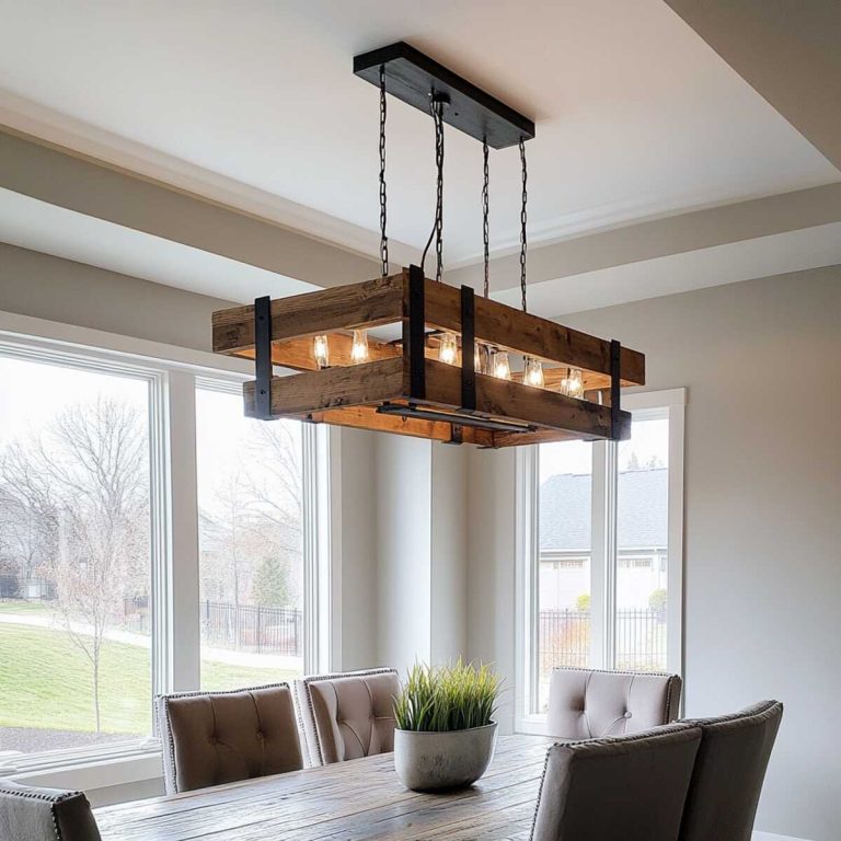 20 Farmhouse Dining Room Lighting Ideas to Brighten Your Home