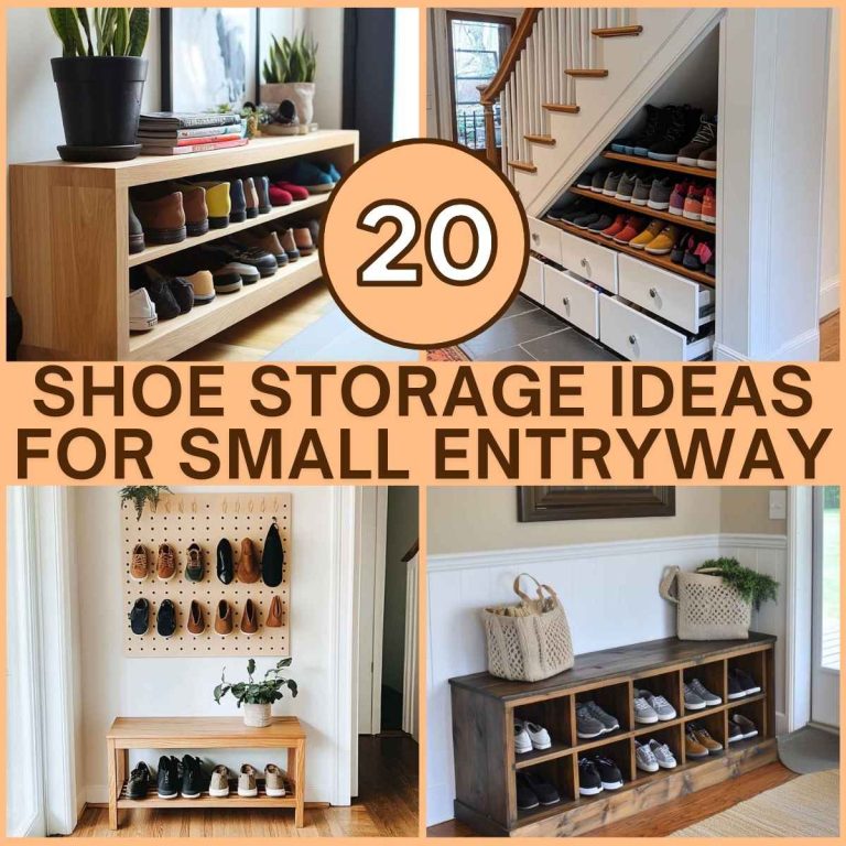 20 Genius Shoe Storage Ideas for Small Entryway