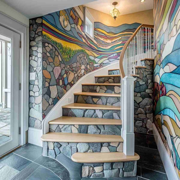 23 Unique Stairs Wall Decor Ideas for a Stunning Home Makeover