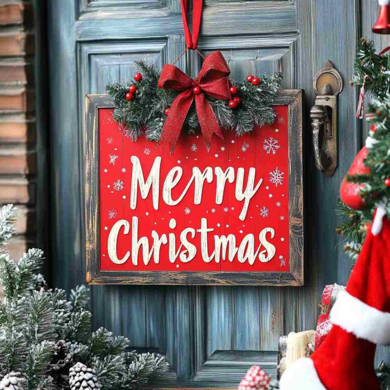 23 Festive Christmas Door Decorations Ideas to Welcome the Holidays