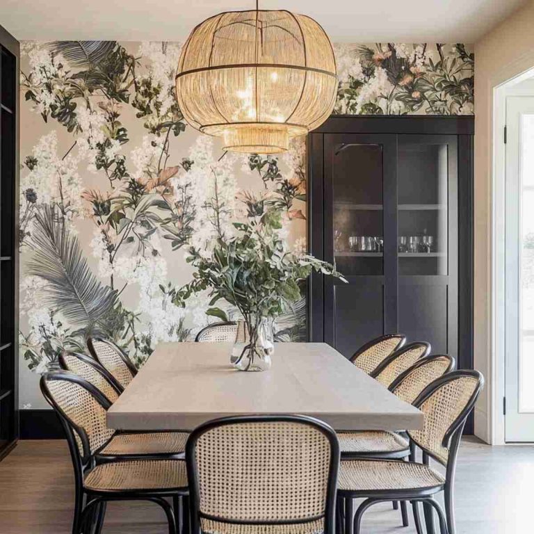 25 Creative Dining Room Wallpaper Ideas You’ll Absolutely Love