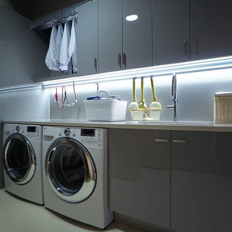 20 Space-Saving Garage Laundry Room Ideas You Need to Try