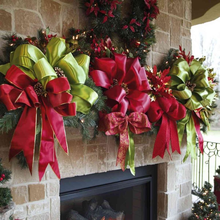 20 Easy and Beautiful Fireplace Mantle Christmas Ideas to Try