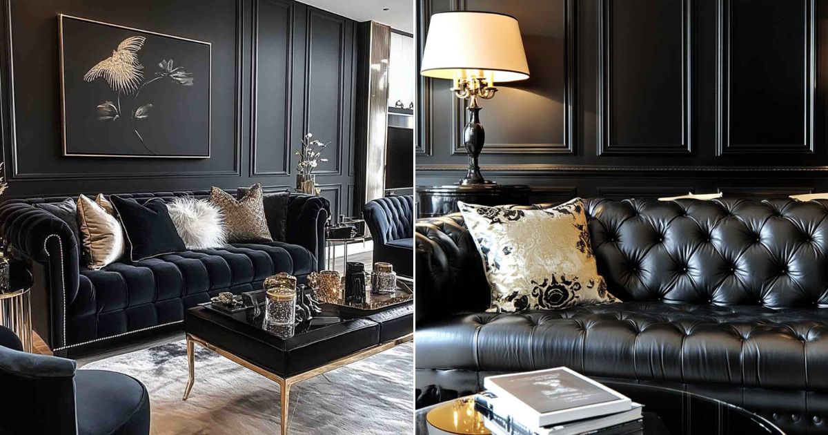 23 Elegant and Stylish Black Living Room Designs You’ll Love