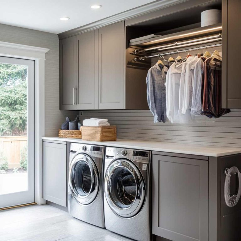 20 Space-Saving Garage Laundry Room Ideas You Need to Try