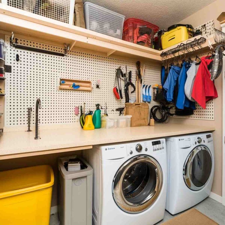 20 Space-Saving Garage Laundry Room Ideas You Need to Try