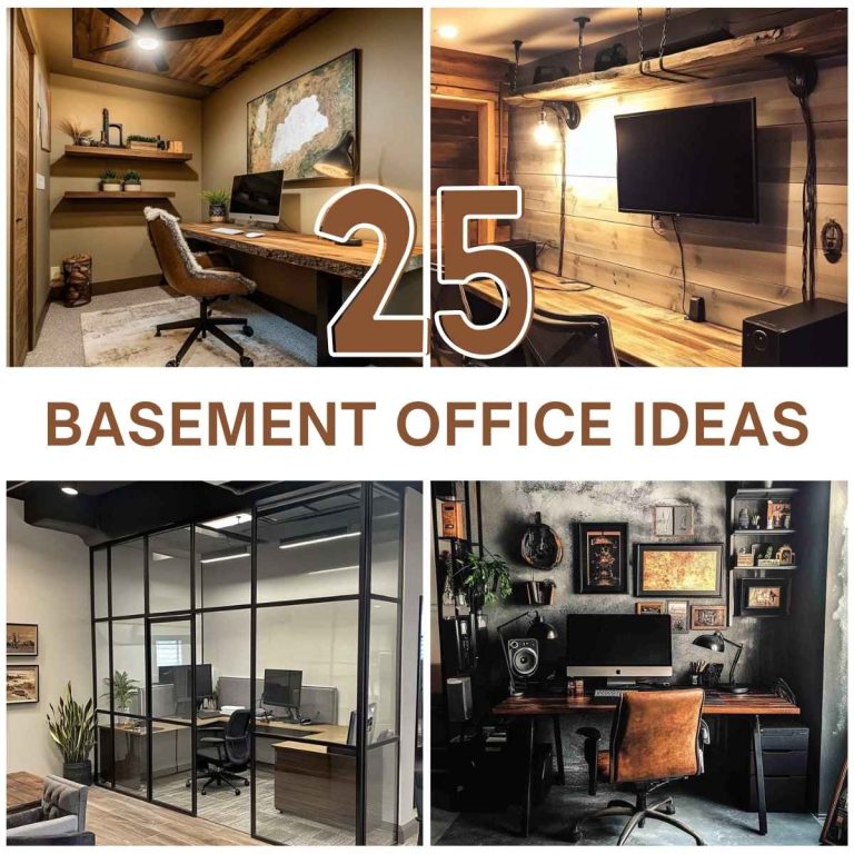 25 Inspiring Basement Office Ideas for a Cozy Workspace