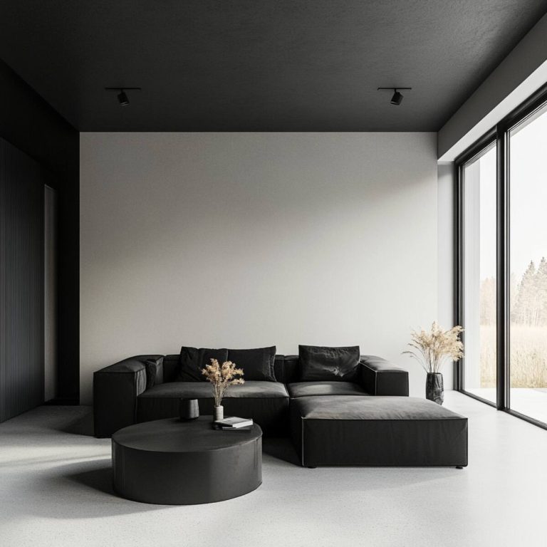 23 Elegant and Stylish Black Living Room Designs You’ll Love