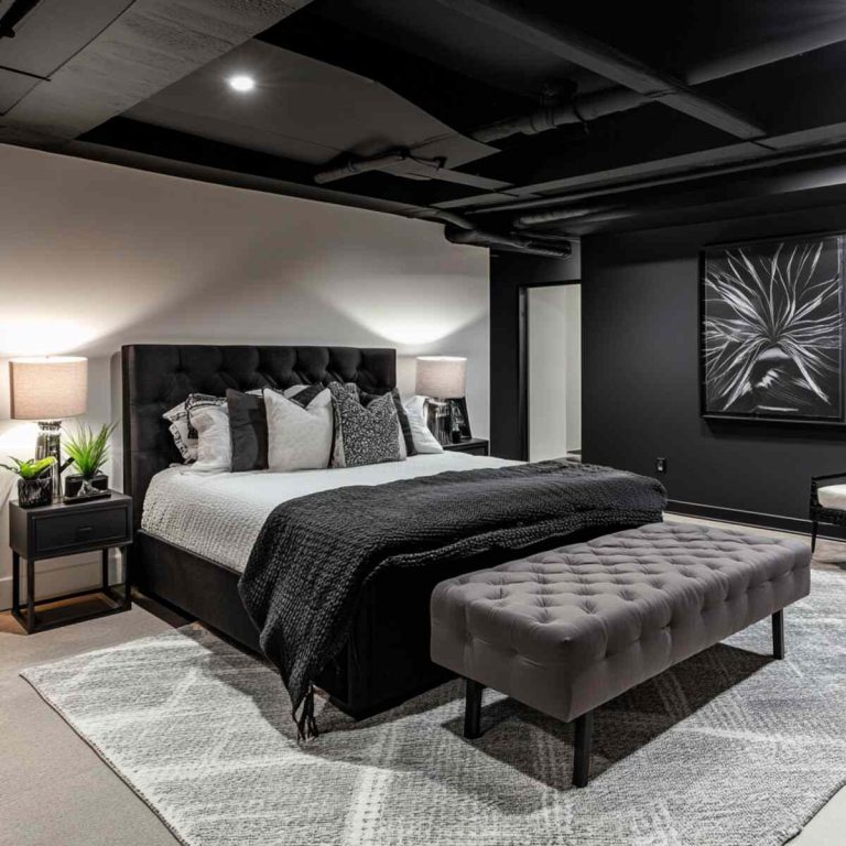 23 Glam & Elegant Basement Bedroom Ideas