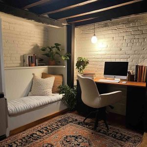 25 Inspiring Basement Office Ideas for a Cozy Workspace