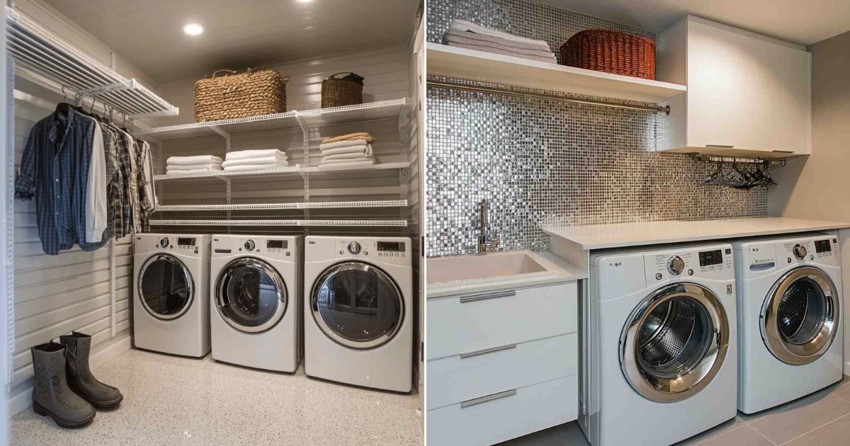 20 Space-Saving Garage Laundry Room Ideas You Need to Try