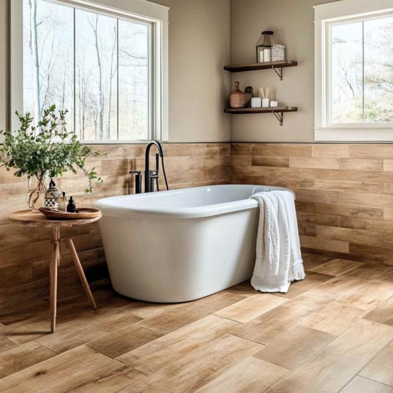 25 Stylish Bathroom Flooring Ideas That Are Durable and Chic