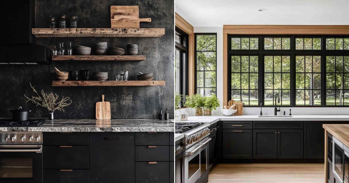 25 Black and Wood Kitchen Ideas That Combine Style and Comfort