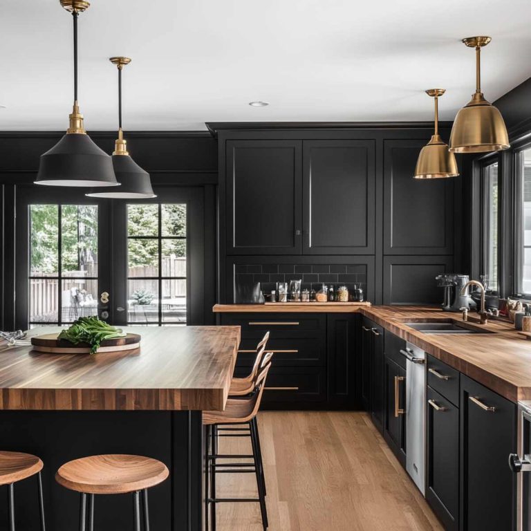 25 Black and Wood Kitchen Ideas That Combine Style and Comfort