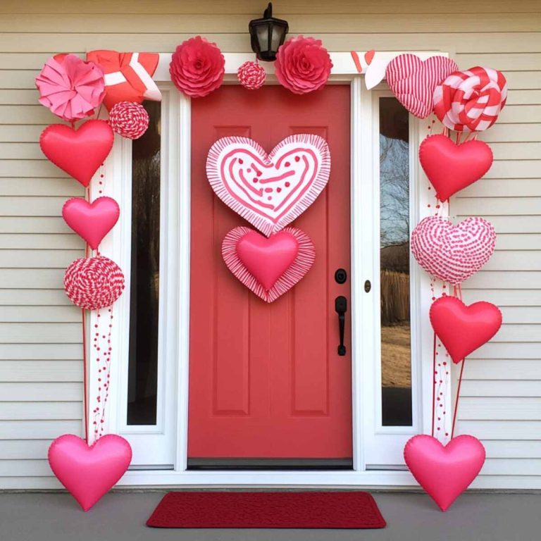 20 Easy & Beautiful Valentine Door Decoration Ideas