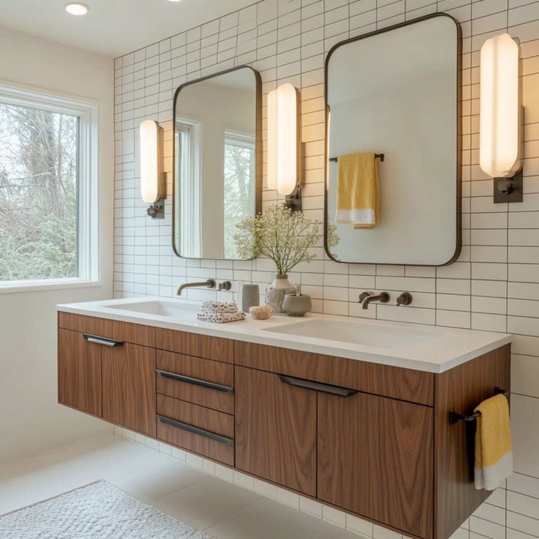 25 Floating Vanity Ideas That Make Your Bathroom Look Bigger