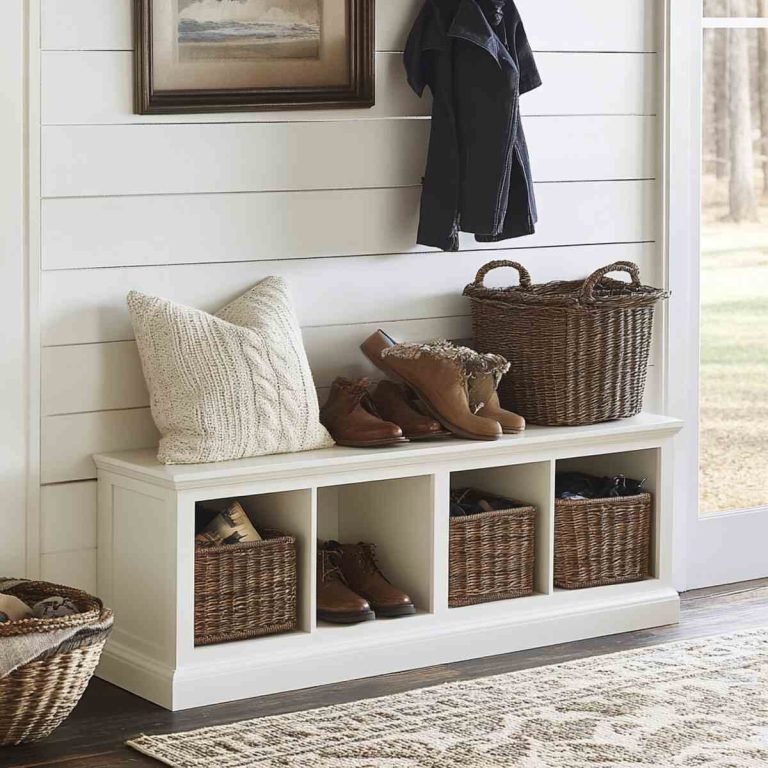 23 Hallway Bench with Storage Ideas That Declutter Your Entryway