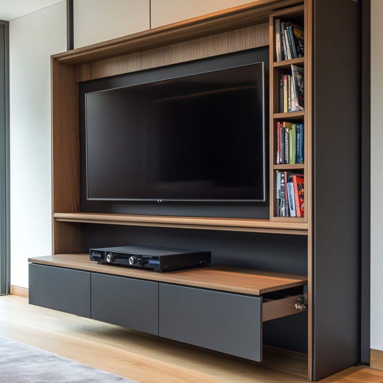20 Best Hidden Storage Ideas for TV Wall