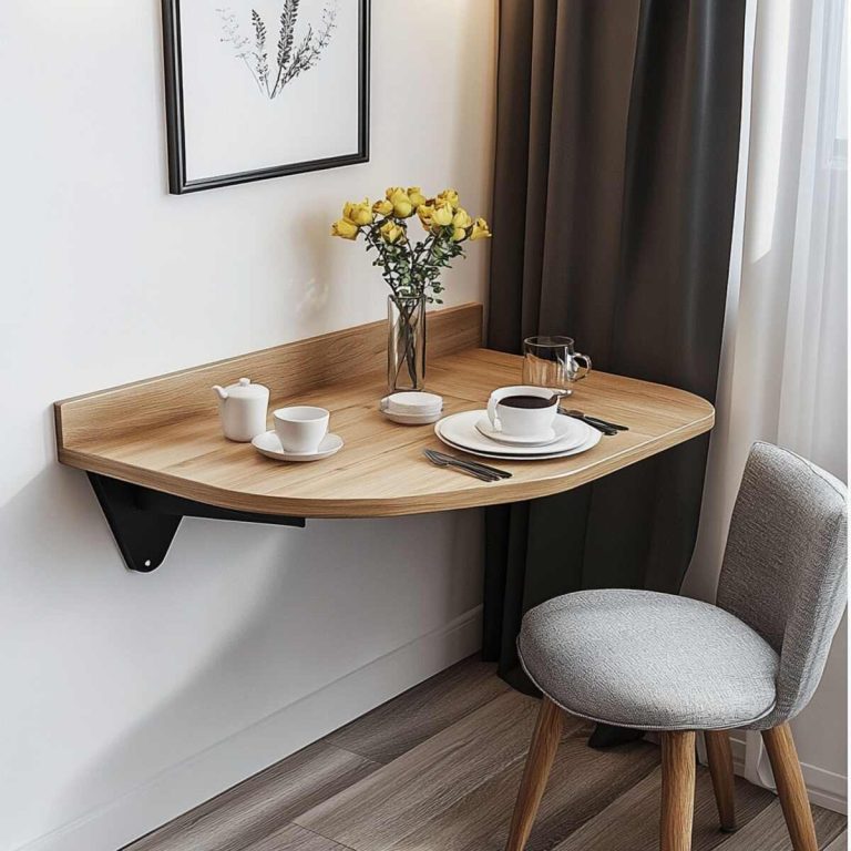 21 Space-Saving Wall-Mounted Dining Table Ideas You Need to Try
