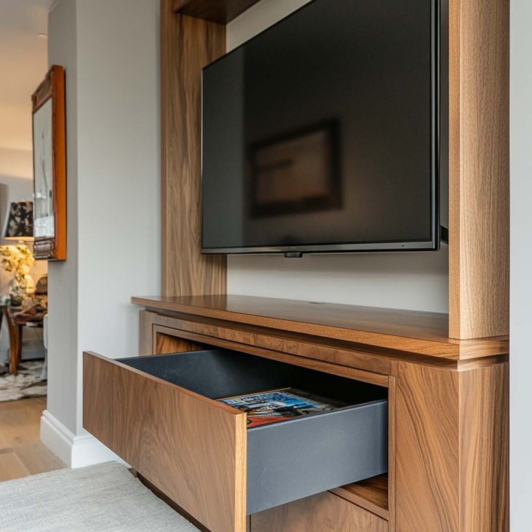 20 Best Hidden Storage Ideas for TV Wall
