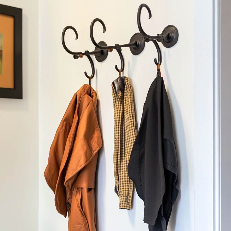 23 Unique Entryway Wall Hook Ideas to Organize Your Home