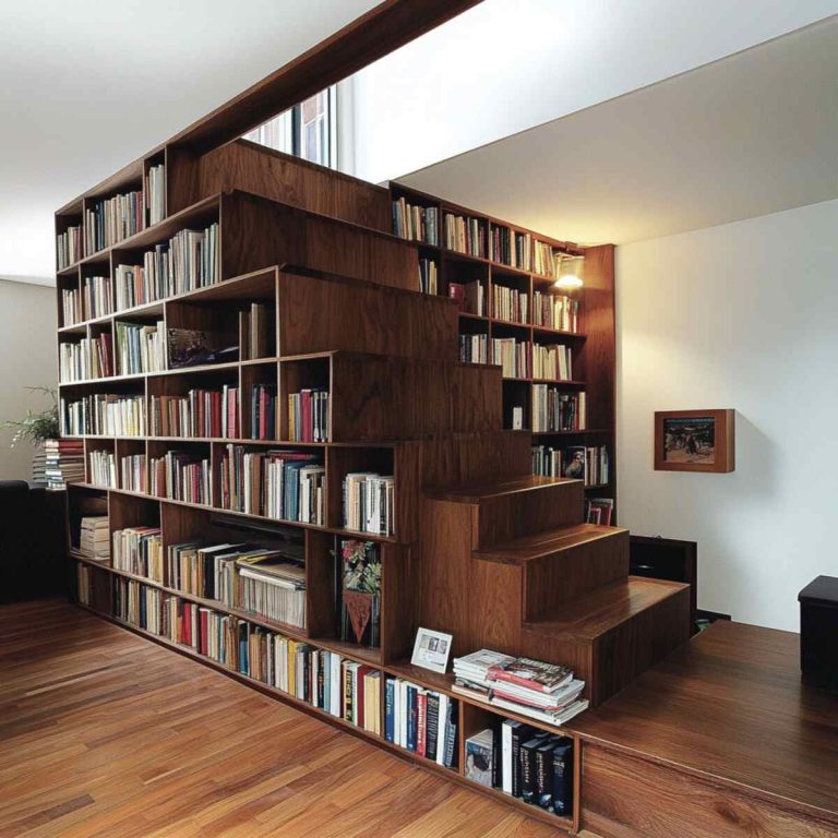 20 Genius Staircase Bookshelf Ideas You Won't Believe!