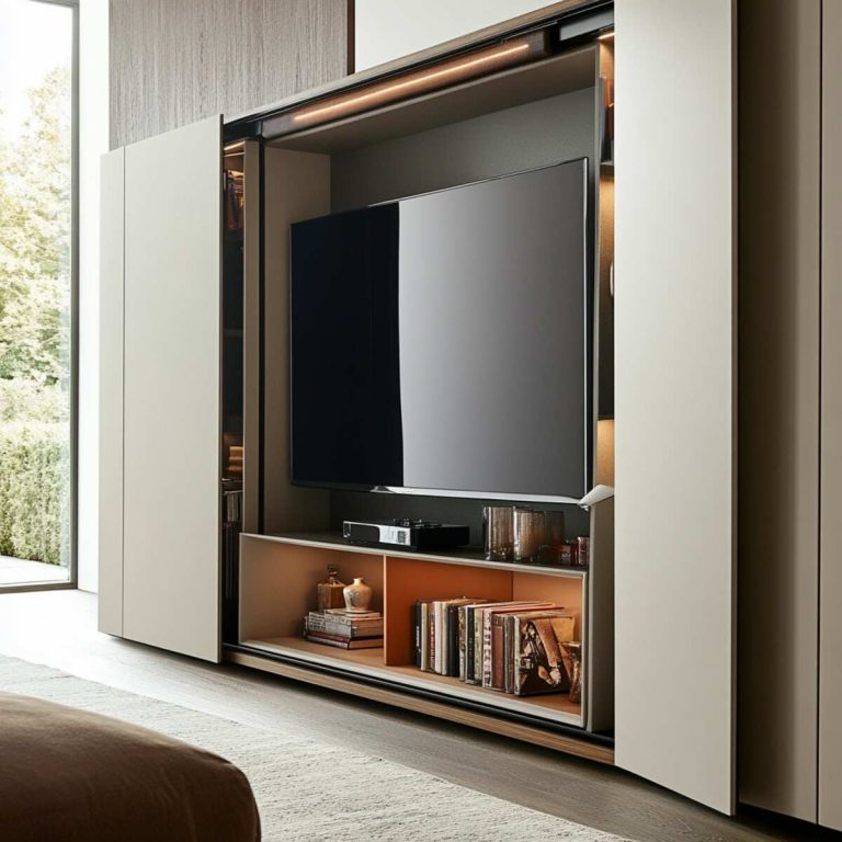 20 Best Hidden Storage Ideas for TV Wall