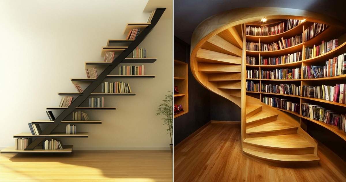 20 Genius Staircase Bookshelf Ideas You Won't Believe!