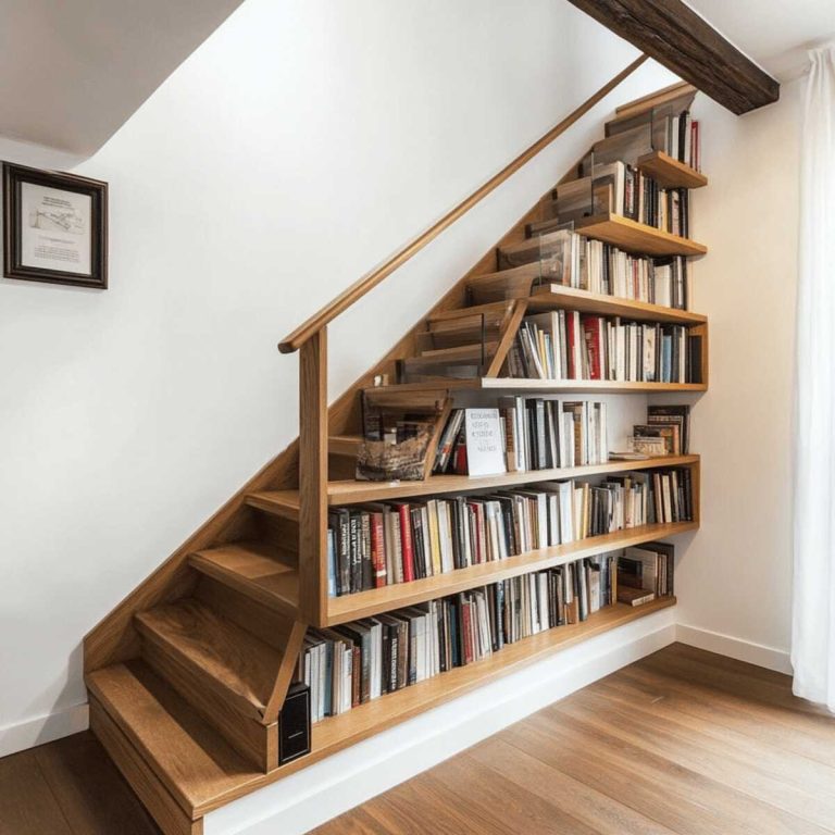 20 Genius Staircase Bookshelf Ideas You Won't Believe!