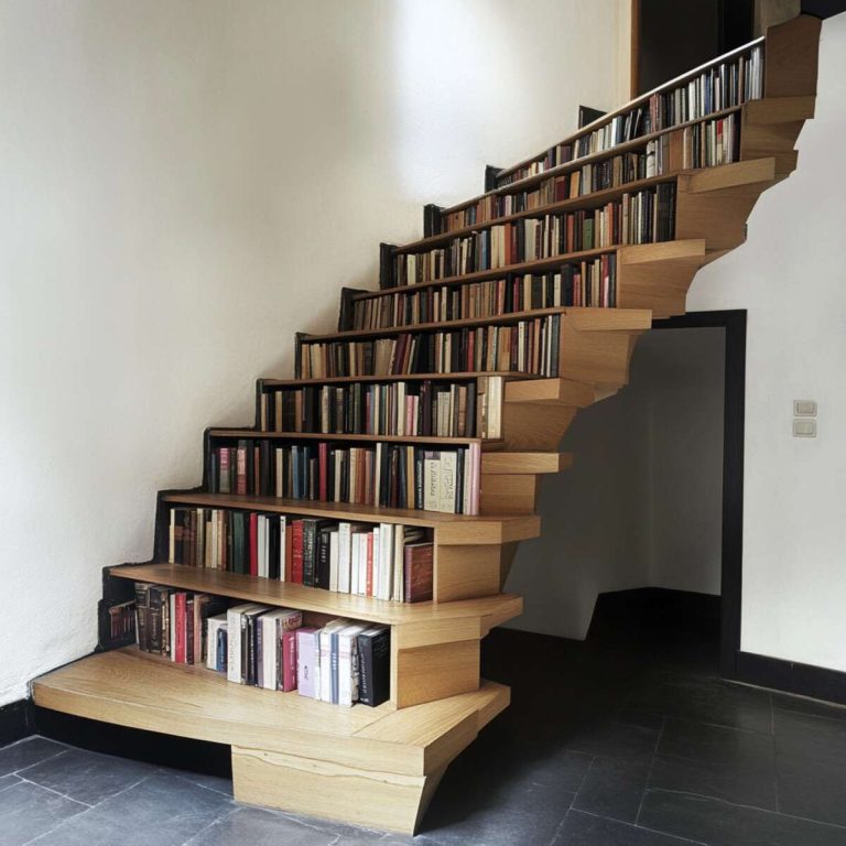 20 Genius Staircase Bookshelf Ideas You Won't Believe!