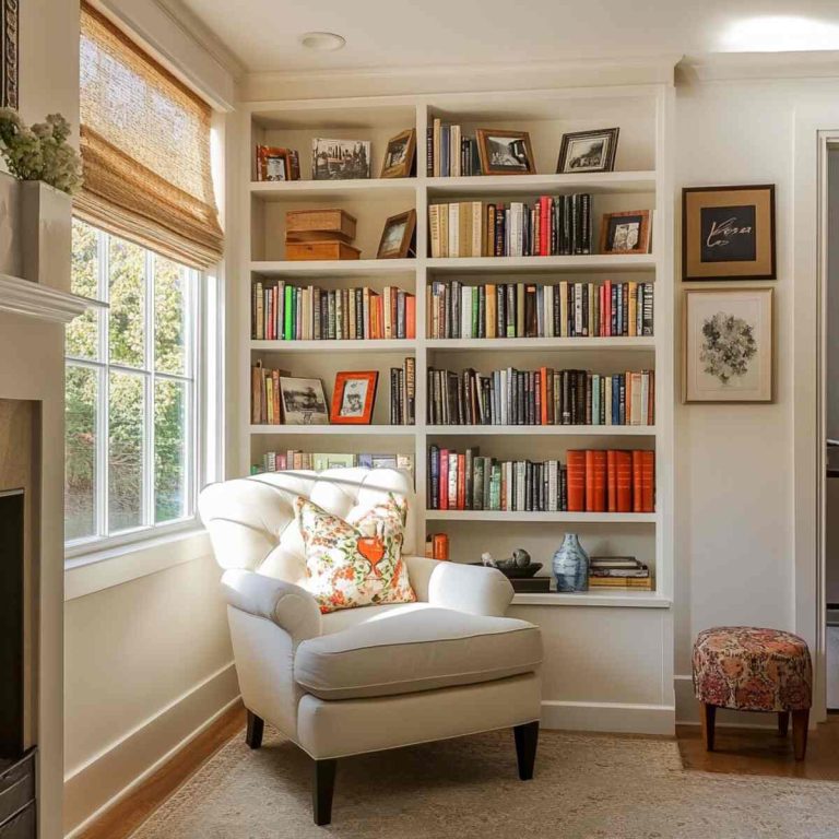 21 Living Room Corner Bookshelf Ideas That Will Wow Your Guests