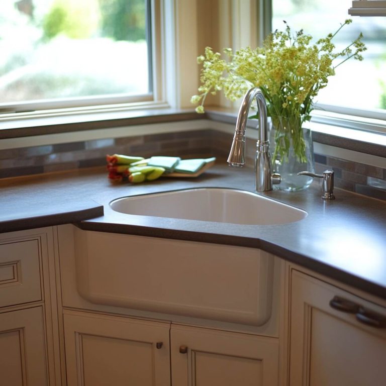 21 Brilliant Corner Kitchen Sink Ideas